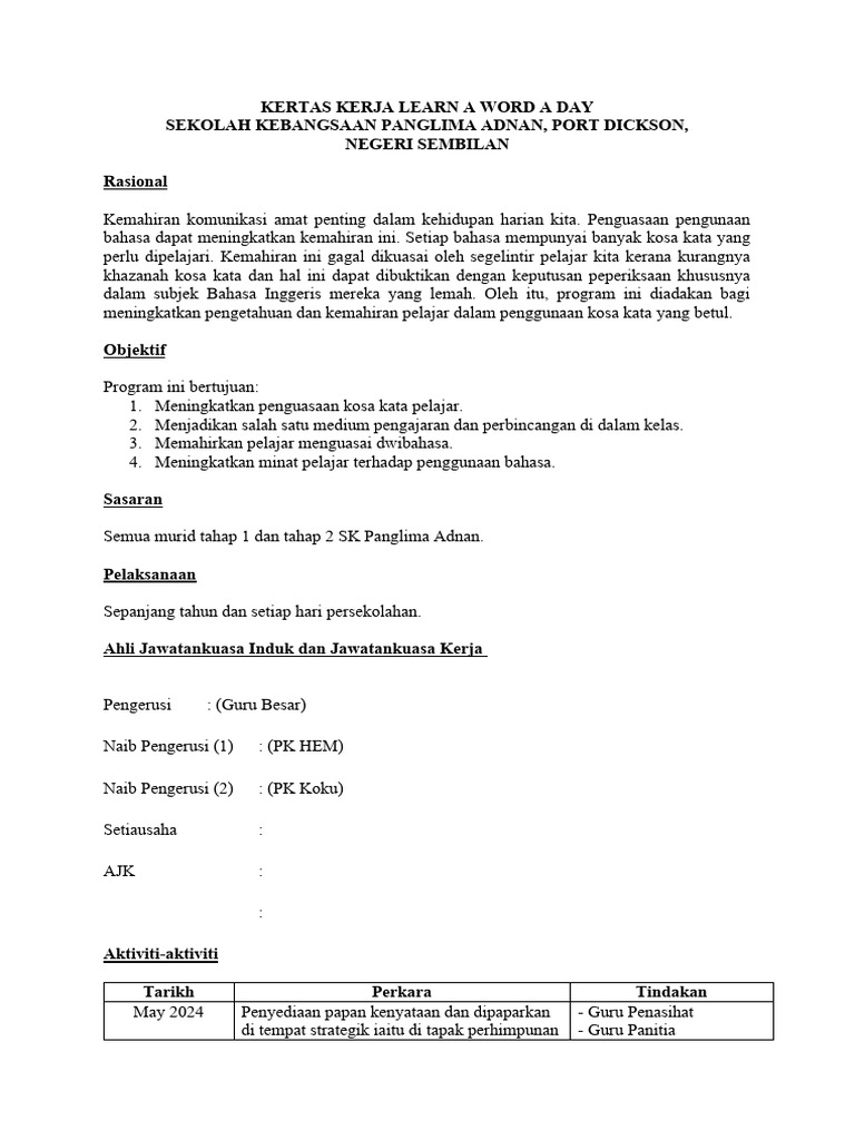 PAPERWORK WOTD | PDF