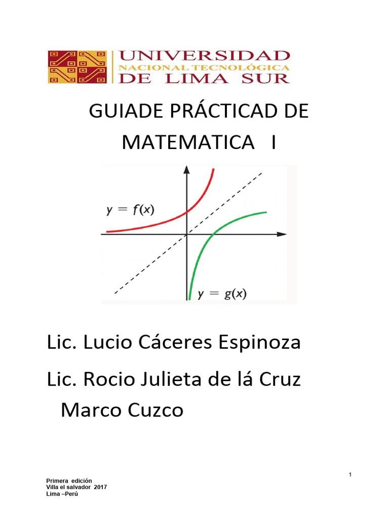 00042460007IE01S11003708hoja de Practica 1 de Matematica 1 | PDF | Proposición | Ecuaciones