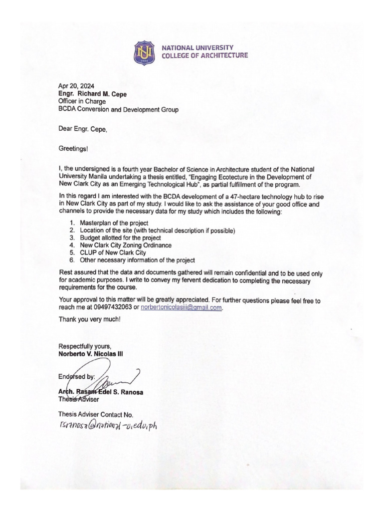 Request Letter | PDF