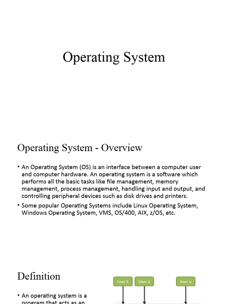 Operating System | PDF | Operating System | Process (Computing)