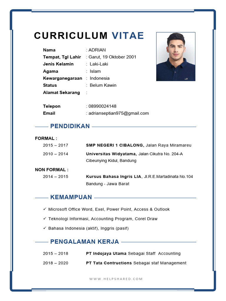 Contoh CV | PDF
