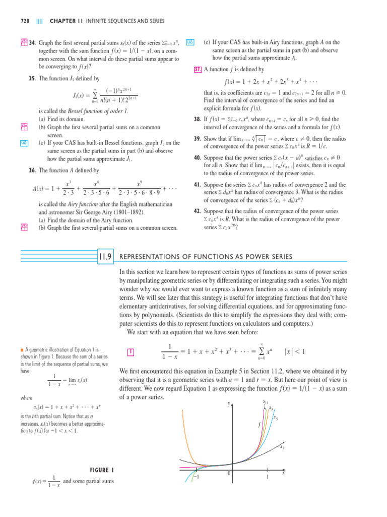 1.9 Representations of Functions As Power Series | PDF | Power Series | Function (Mathematics)