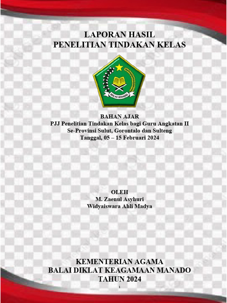 5 Bahan Ajar Laporan Hasil PTK | PDF