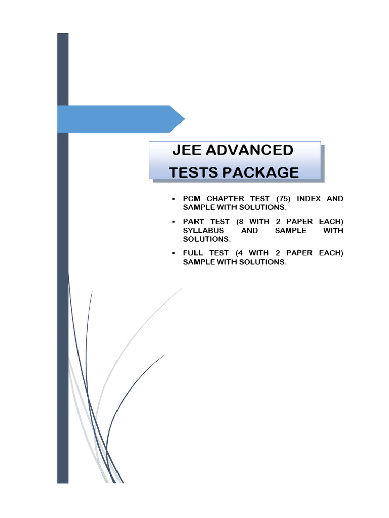 Iit Jee Adv Test | PDF | Gases | Chemistry