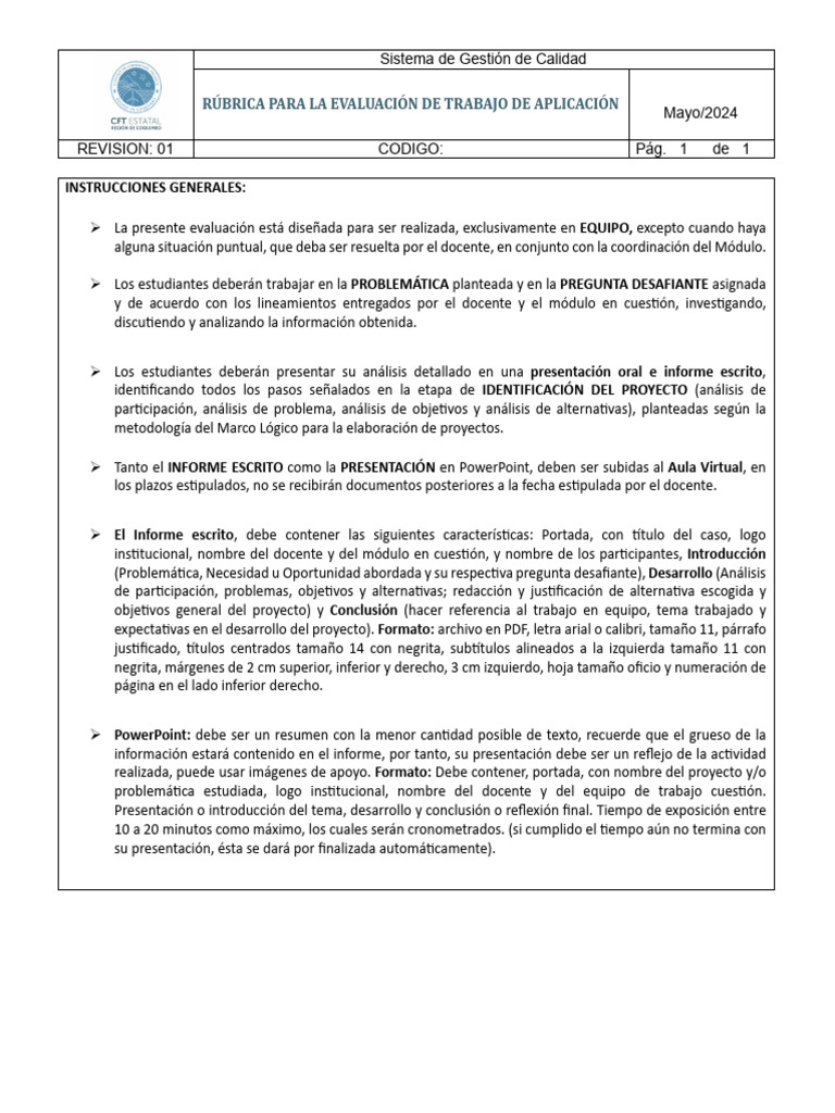 Instrucciones Generales para La Elaboración Del Informe y PPT Del Dic ... Instrucciones Generales para La Elaboración Del Informe y PPT Del Dic ...