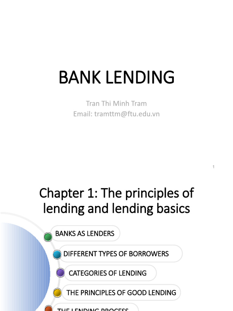 Chapter 1 - Introduction To Bank Lending - Sv2.0 | PDF | Loans ...