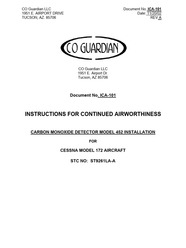 Guardian Avionics Aero 452R ICAW | PDF | Aviation