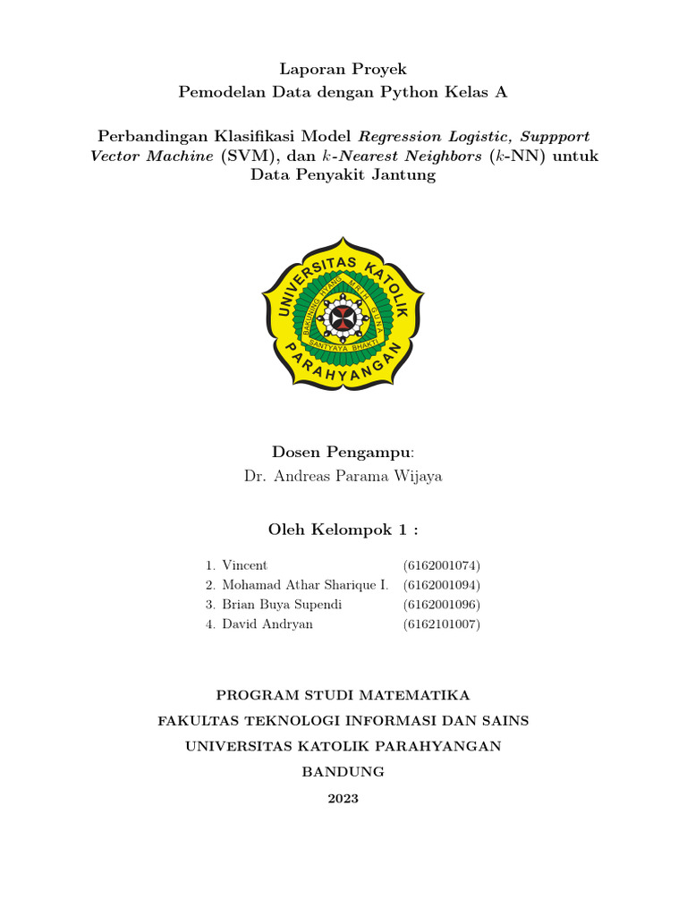 Proyek Pemodelan Data Dengan Python | PDF