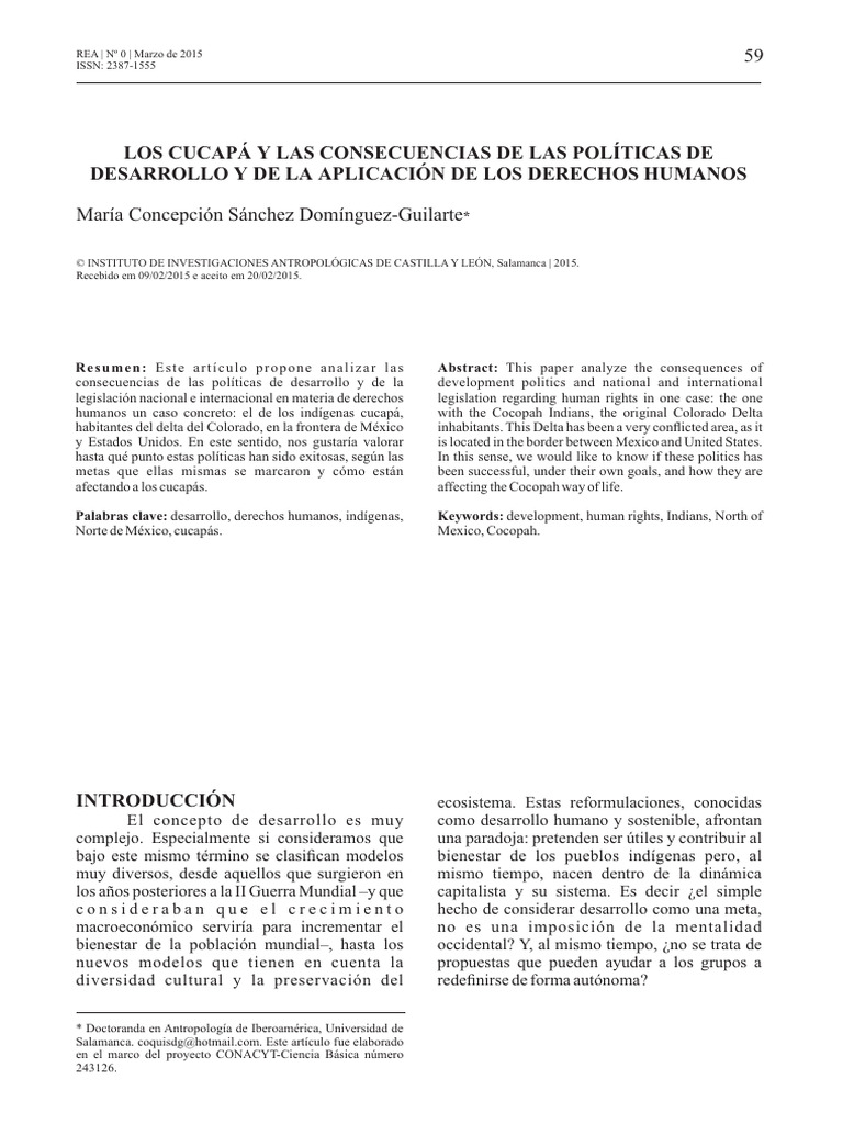 Impacto de Políticas en Indígenas Cucapá | PDF | Autodeterminación | México