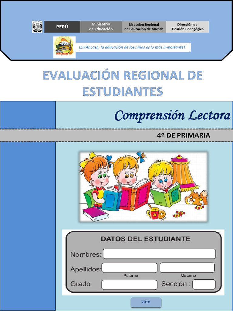 Ecer - Comp Lect - 4° Primaria | PDF