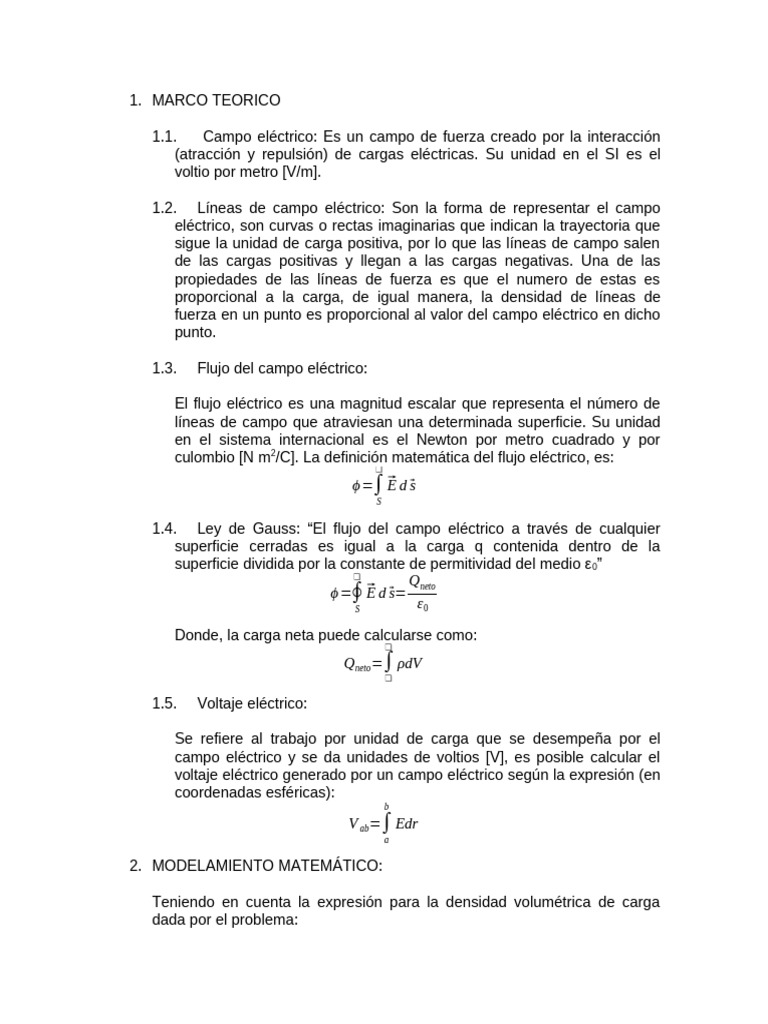 Proyecto de Física 3 | PDF | Campo eléctrico | Fuerza