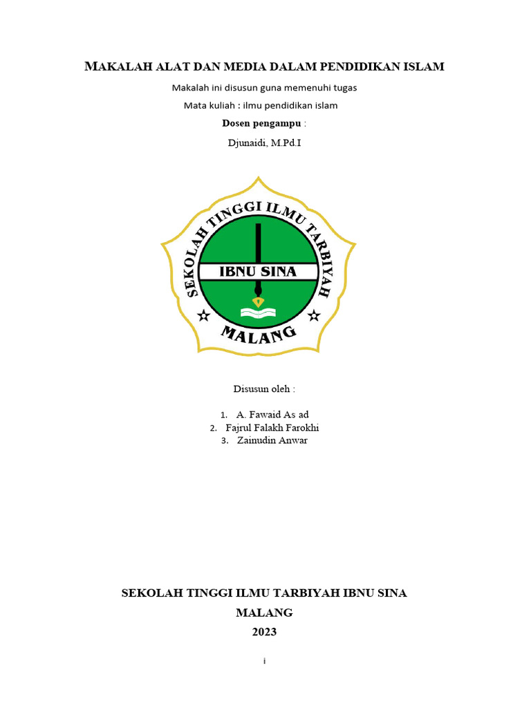 Alat dan Media dalam Pendidikan Islam | PDF