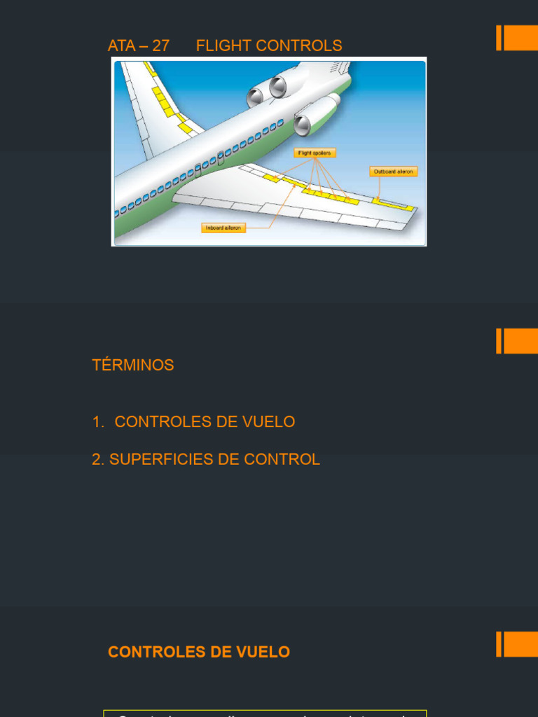Controles de Vuelo y Superficies Aeronáuticas | PDF | Superficies de ...