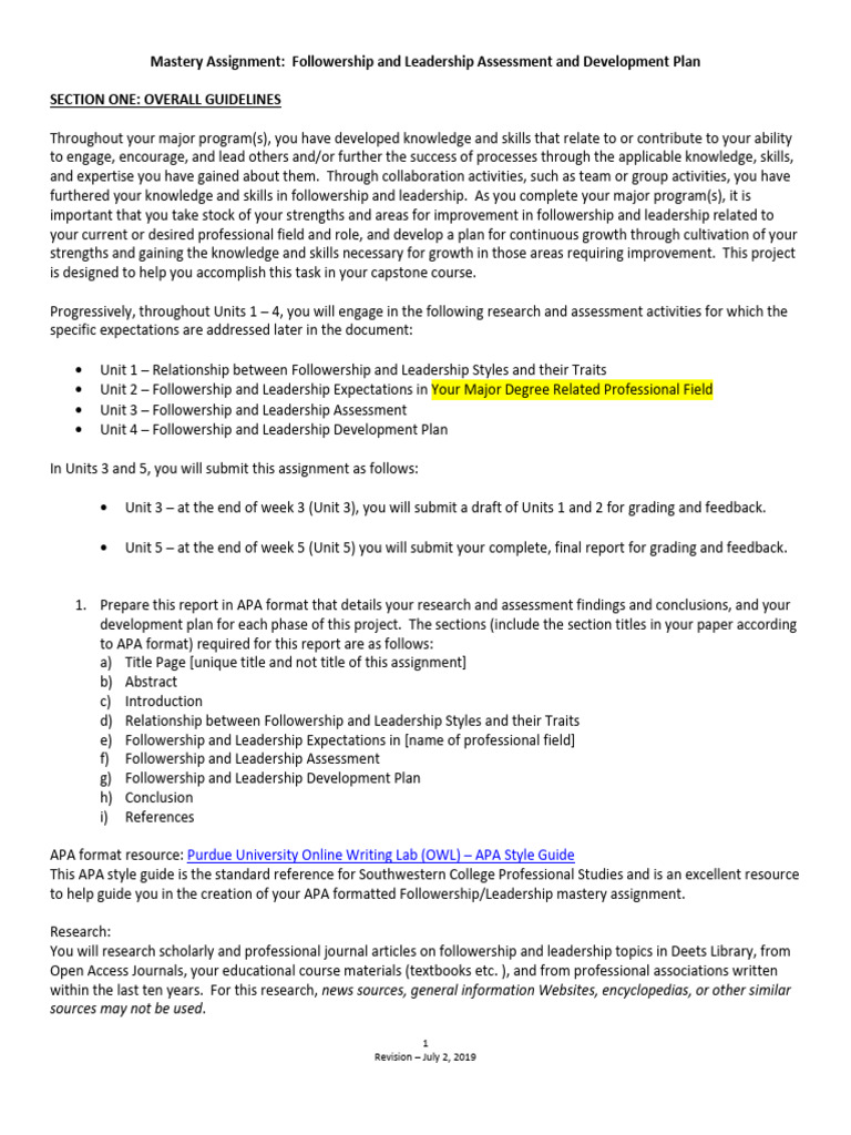 Attachment 1 | PDF | Apa Style | Leadership