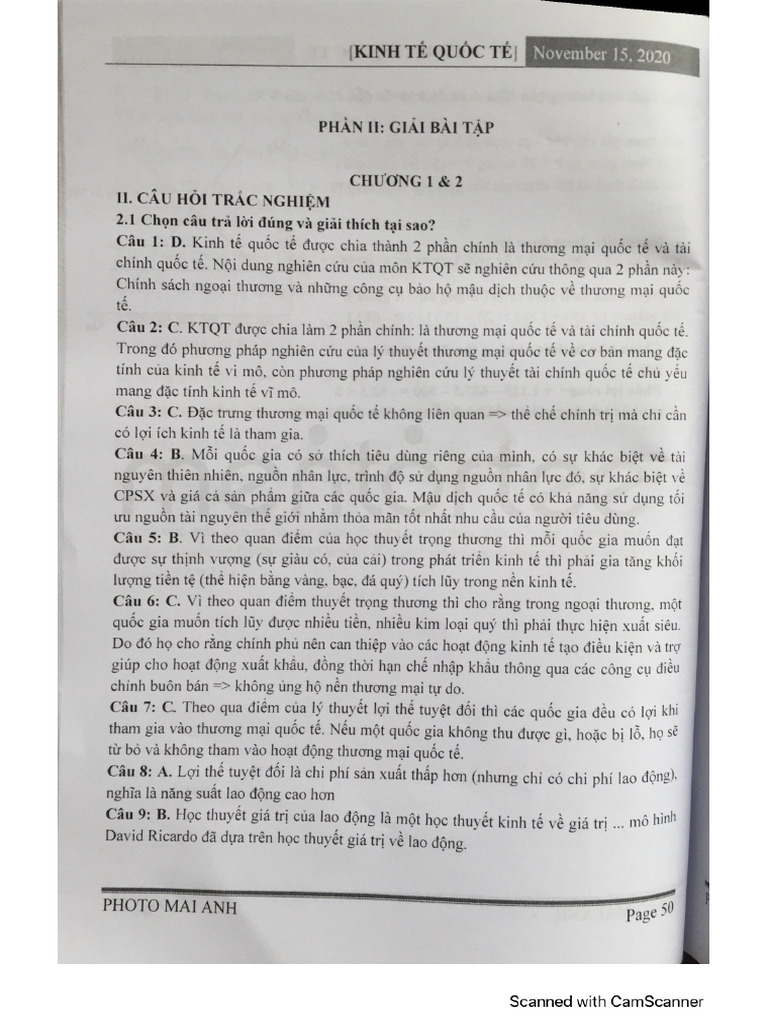 Phần 2 bài tập ktqt - 20211013114223 2 | PDF