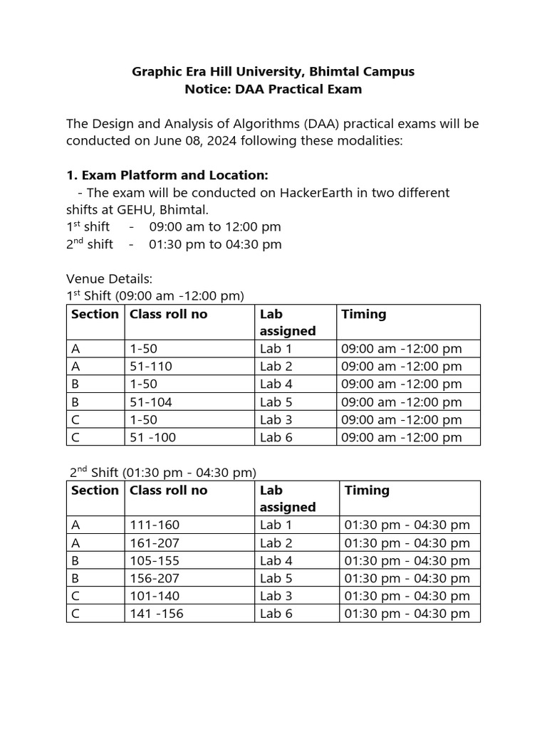 Notice_DAA_Practical[1] | PDF