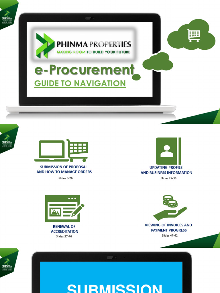 E Procurement User Guide For Vendors Pdf Icon Computing Invoice