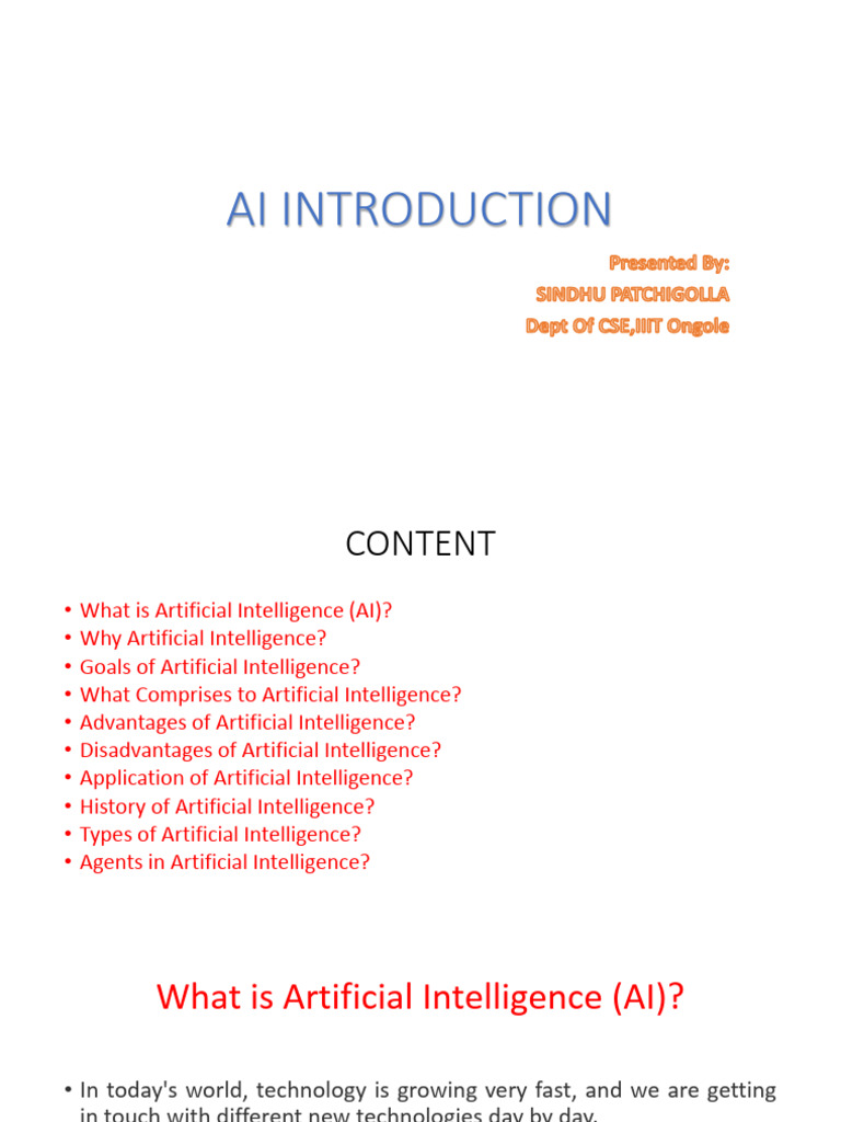 AI_UNIT1_INTRO | Download Free PDF | Artificial Intelligence | Intelligence (AI) & Semantics
