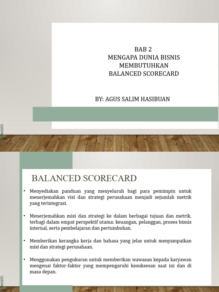 Pentingnya Balanced Scorecard dalam Bisnis | PDF | Bisnis | Pengelolaan Keuangan & Uang