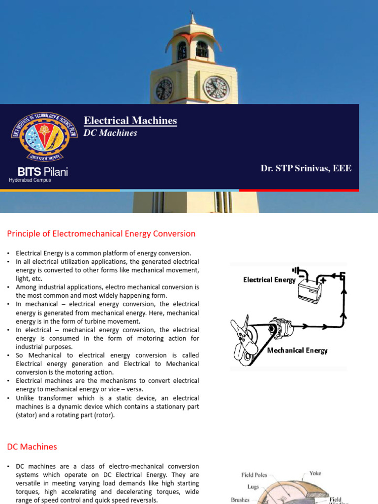 DC Machines | PDF | Electric Motor | Electromagnetic Induction