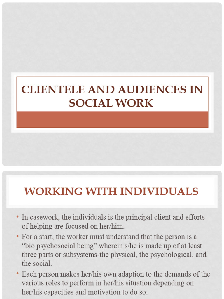 Tools for Social Work Practice | PDF | Social Work | Experience
