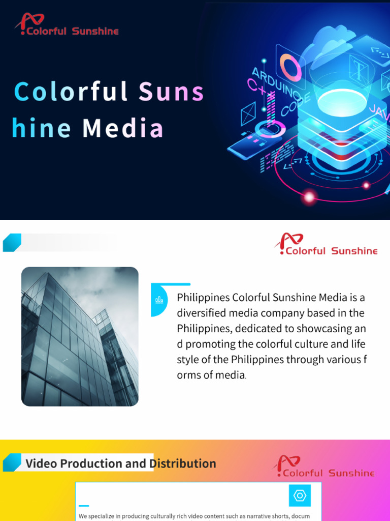 Company Profile - Philippines Colorful Sunshine Media | PDF