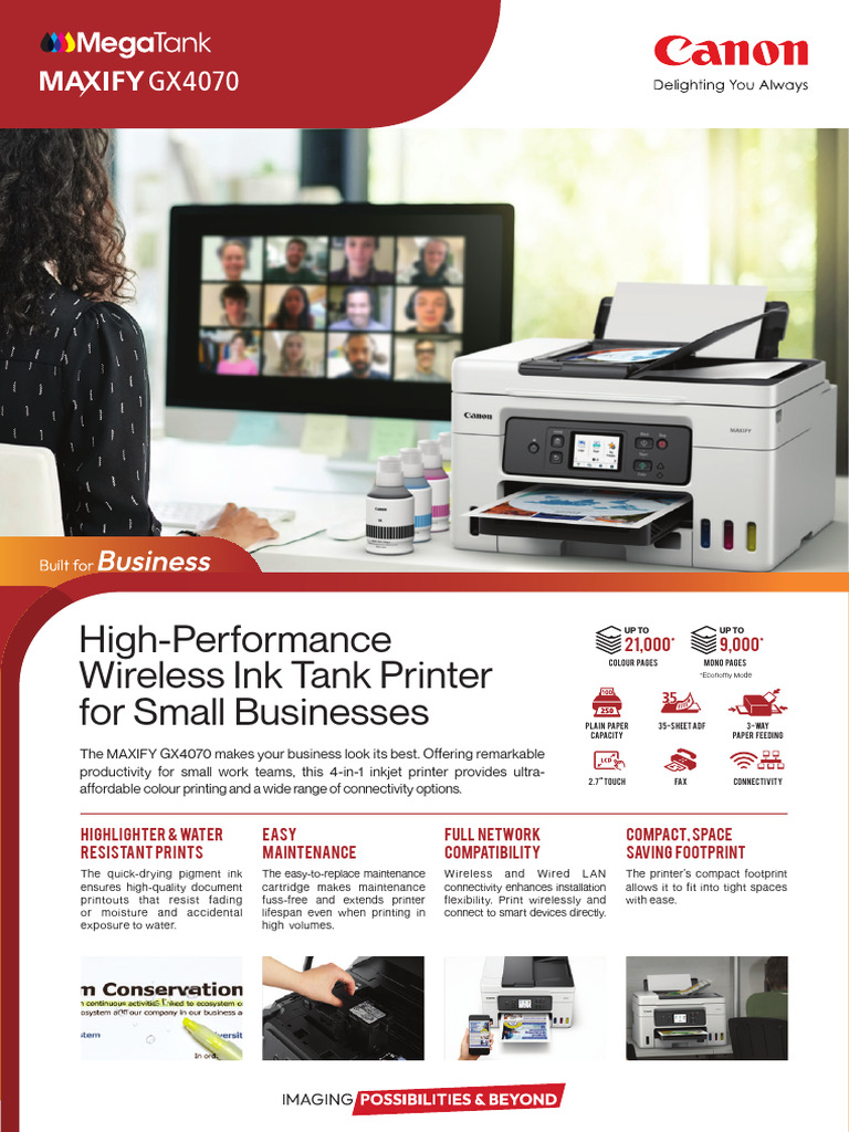 Gx4070 Leaflet Fa Rev Apr24 | PDF | Image Scanner | Printer (Computing)