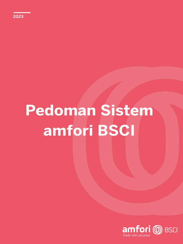 Amfori Bsci System Manual Full Version Indonesian March 2023 | PDF