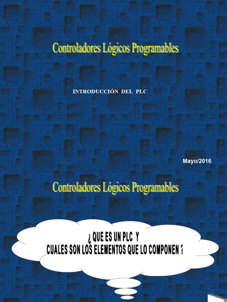 Introducción a los PLC y su Estructura | PDF | Controlador lógico ...