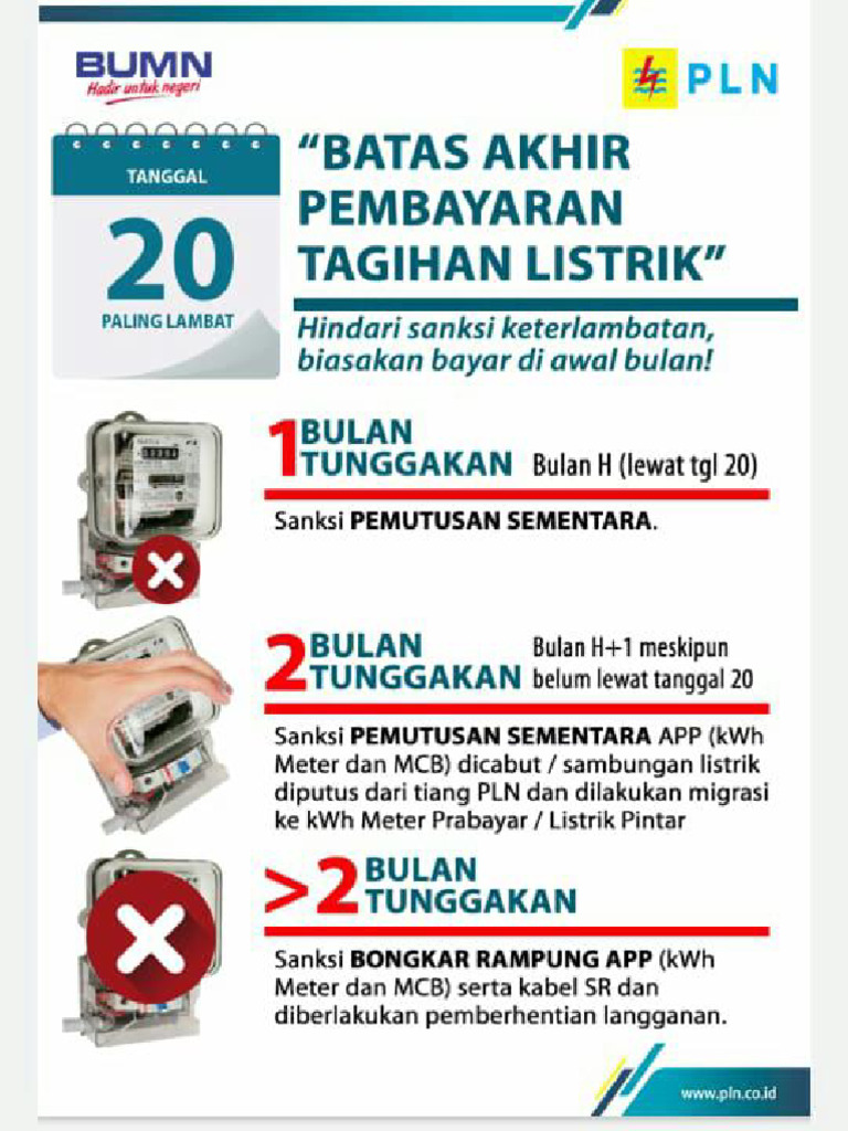 STIKER SANGSI PLN KPJ 10 Lembar | PDF
