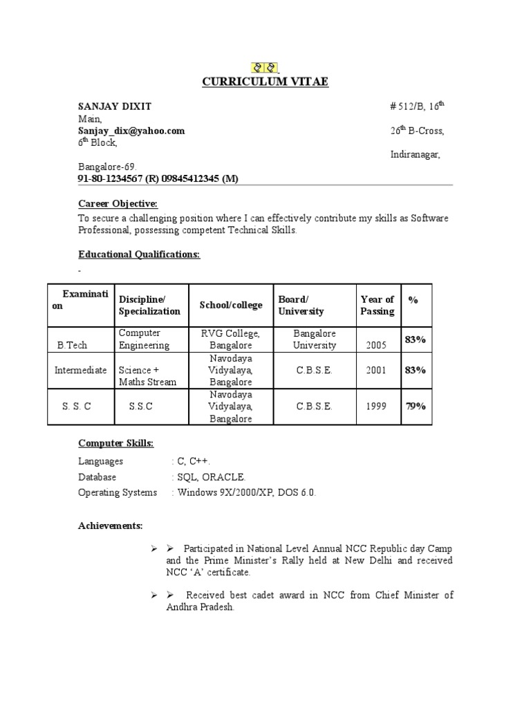 Curriculum Vitae3 | PDF