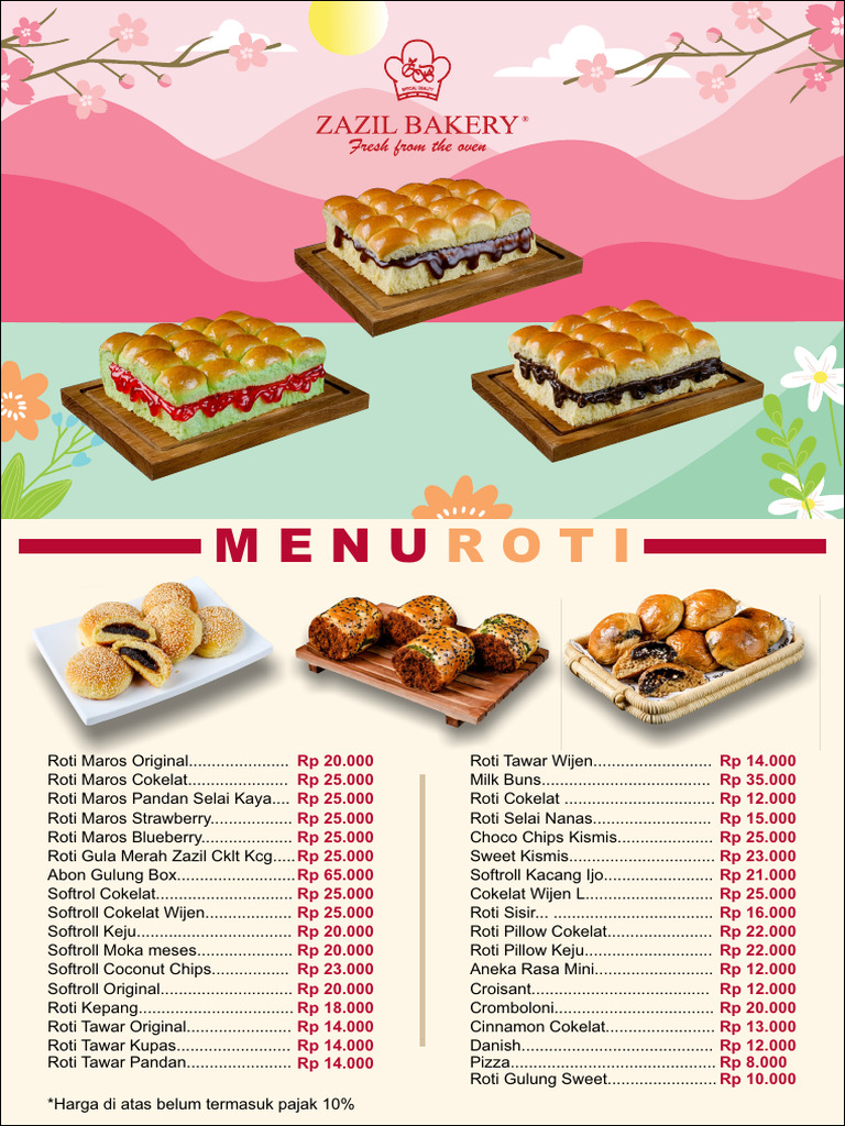 MENU ROTI ZAZIL | PDF