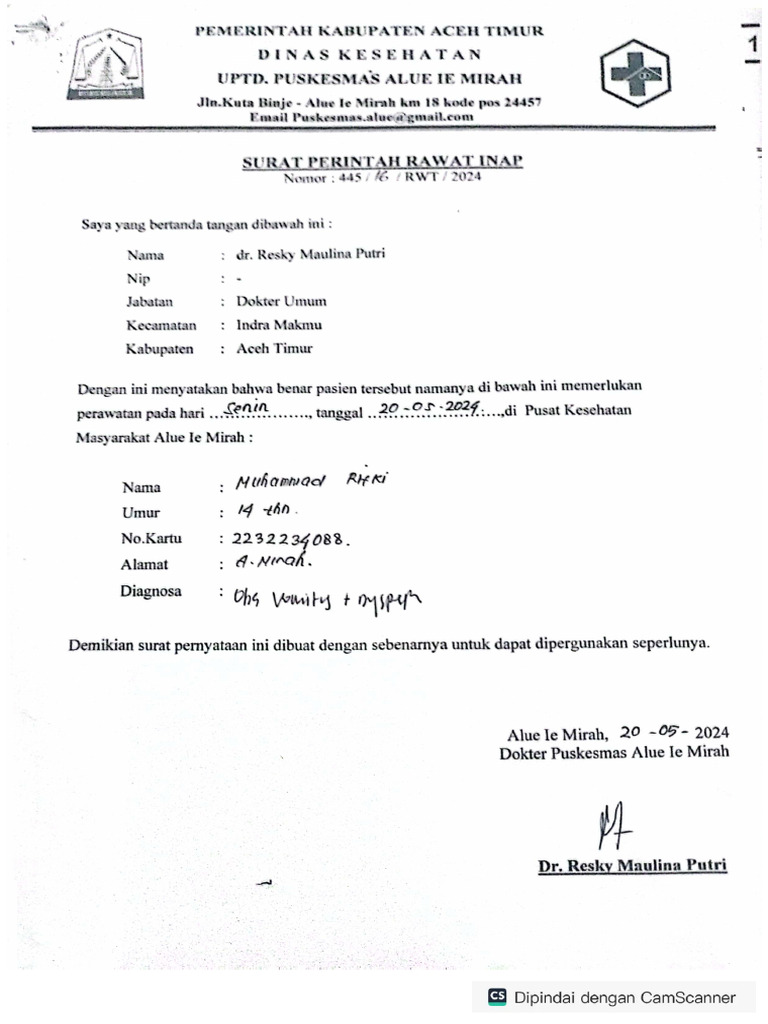 3.6.1.a Ep 1 Rekam Medis - CPPT - Resume Medis Pasien Pulang - Dirujuk ...