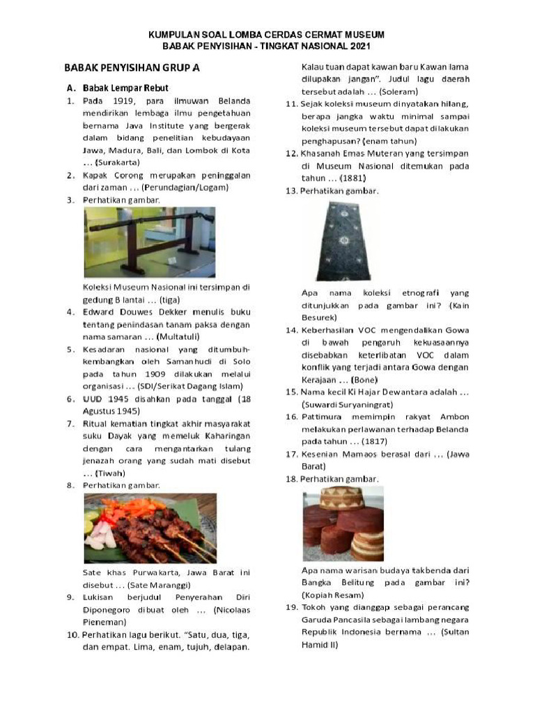 Soal CC Museum | PDF