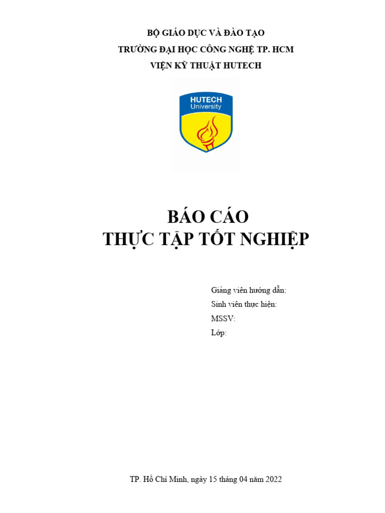 ĐỒ ÁN THỰC TẬP CNKT OTO HUTECH | PDF