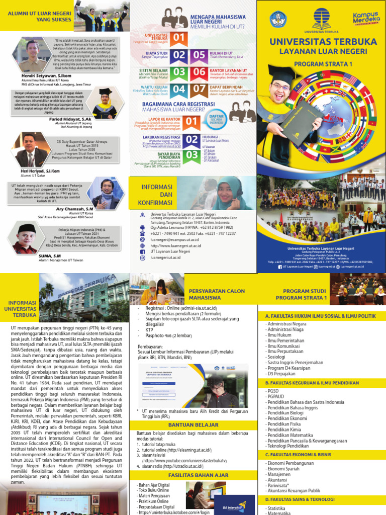 Brosur S1 UT Layanan Luar Negeri | PDF
