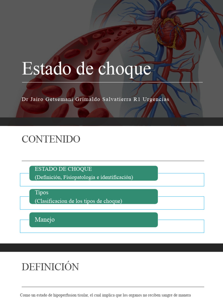 Estado de Choque | PDF | Choque (circulatorio) | Corazón
