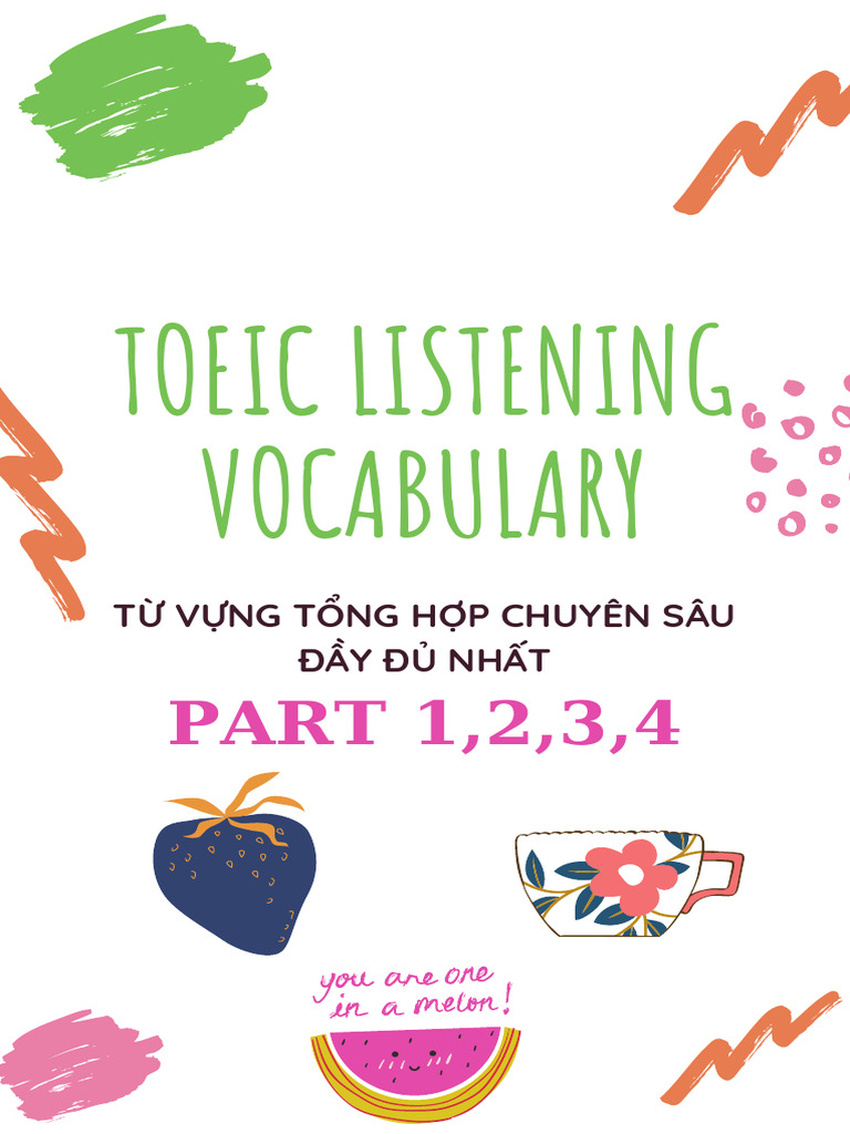Toeic Listening Part 1-4 | PDF