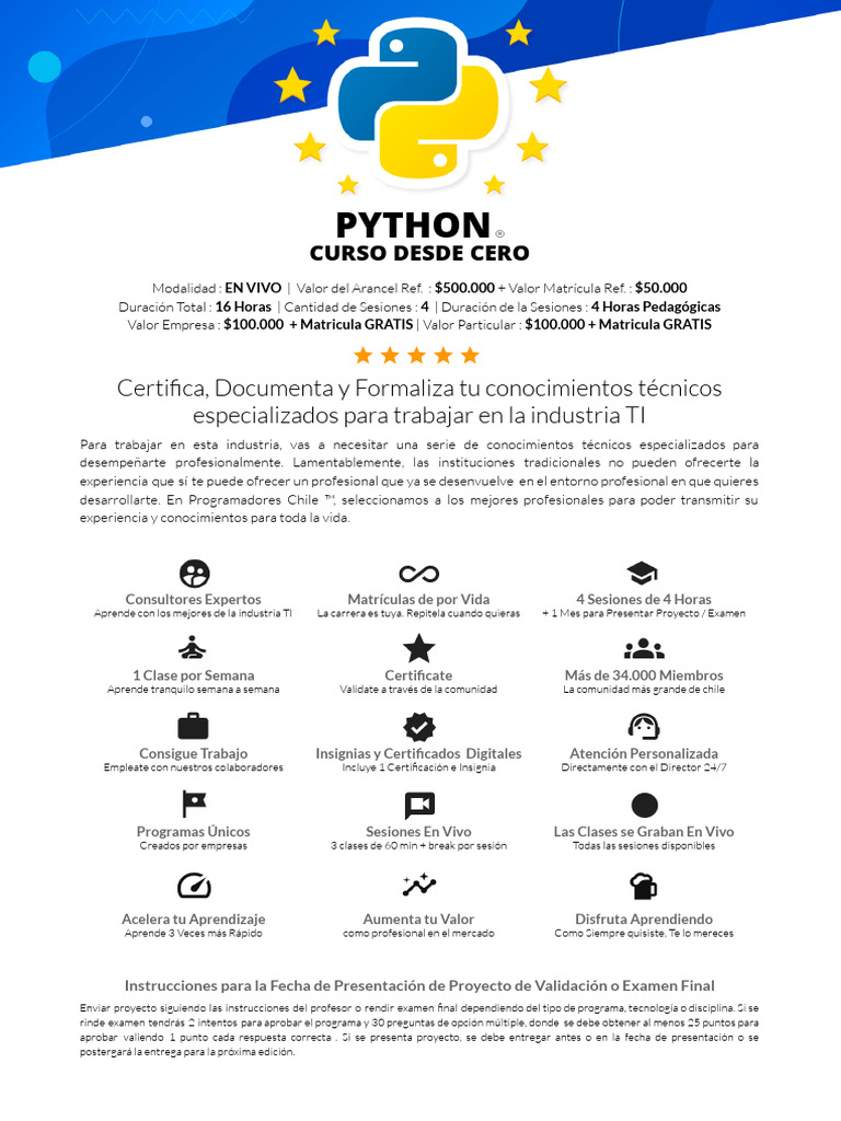 Python ® Desde Cero | PDF | Python (lenguaje de programación) | Informática