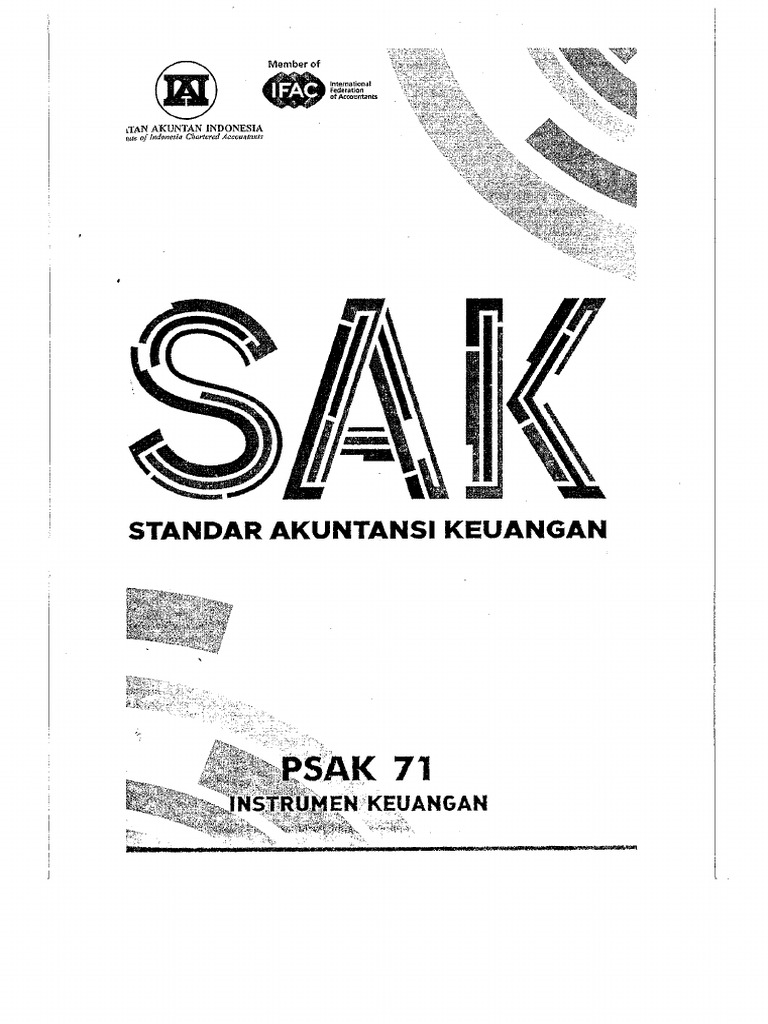 PSAK 71 (2018) - Instrumen Keuangan | PDF