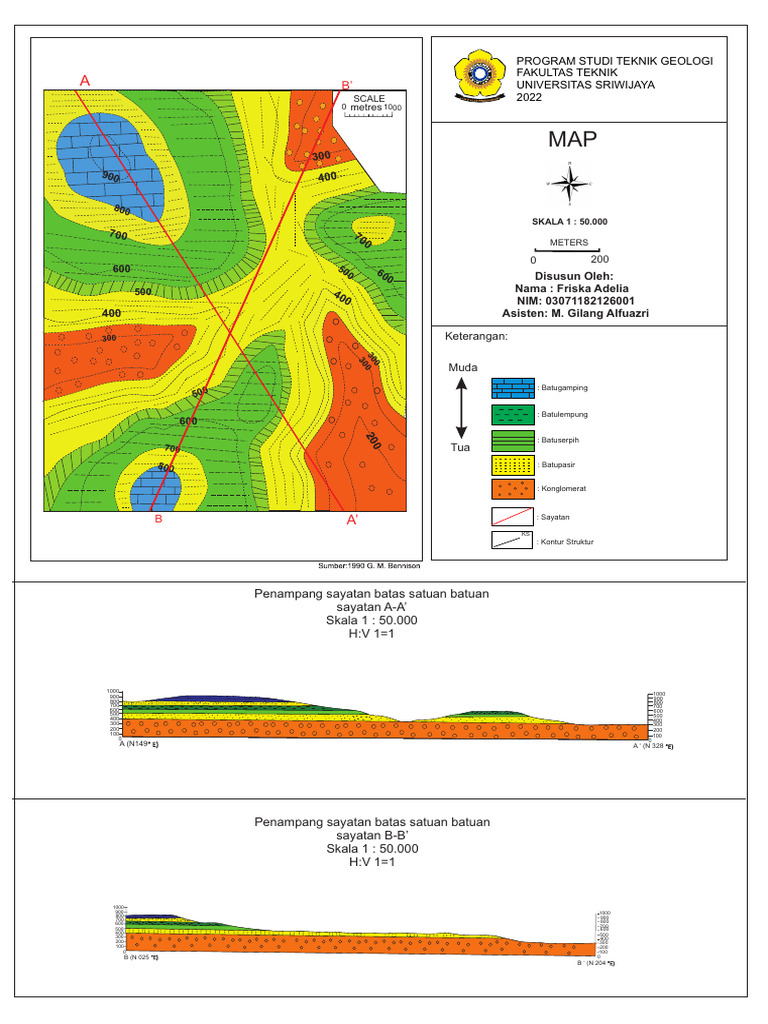 Peta Penampang Geologi Batulempung | PDF