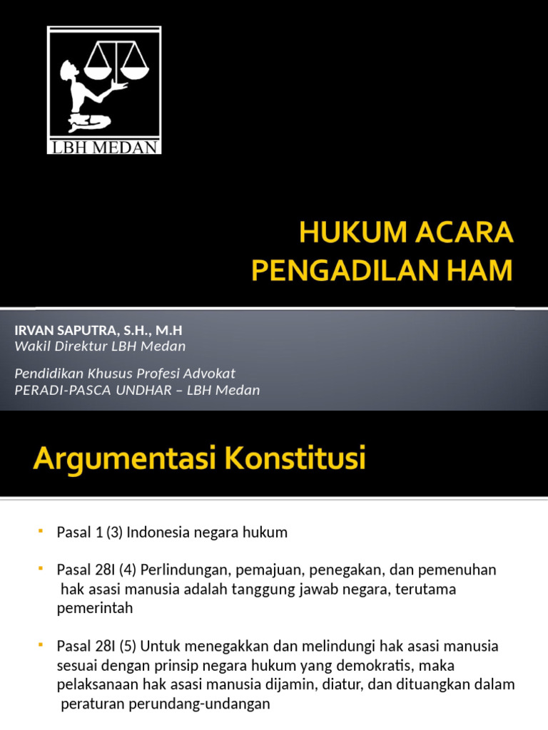 Hukum Acara Pengadilan HAM | PDF