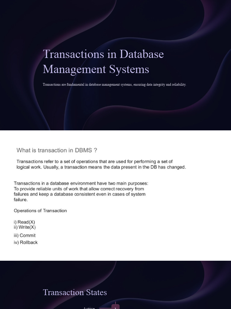 DBMSPPT | PDF | Database Transaction | Databases