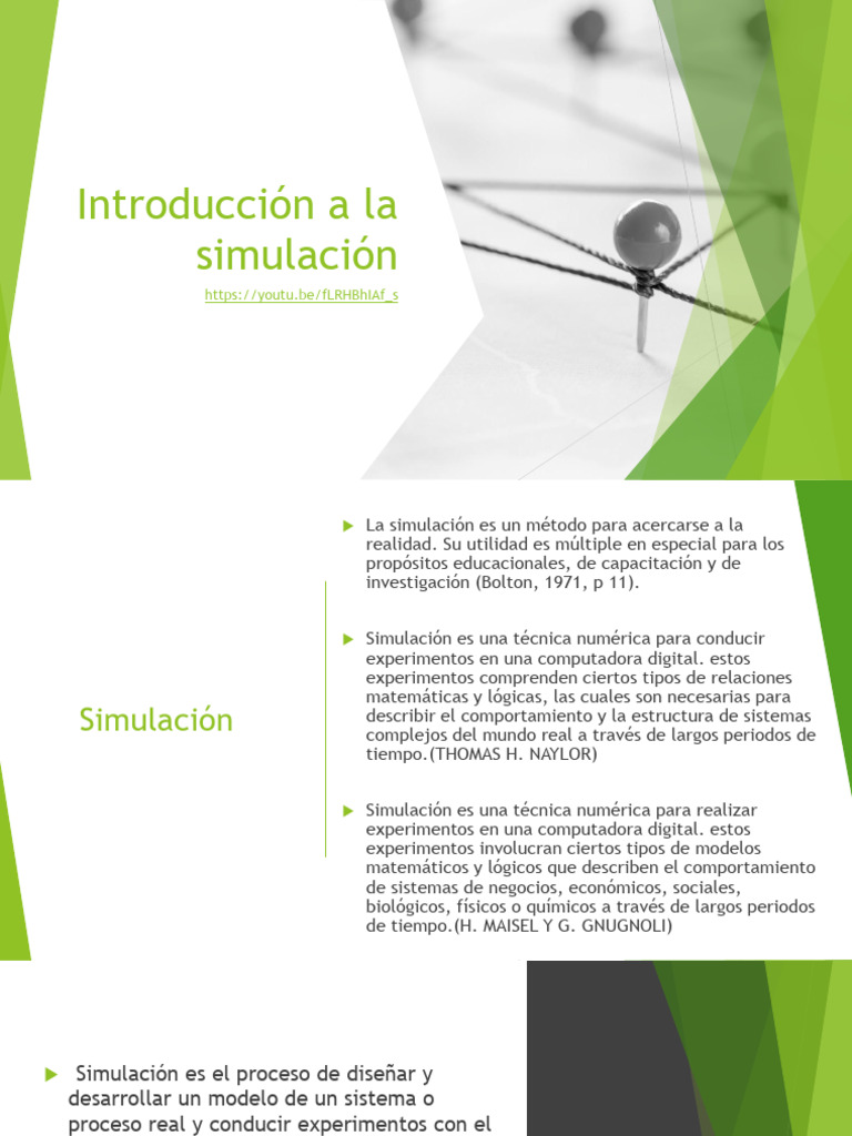 Introducción A La Simulación | PDF | Simulación | Experimentar