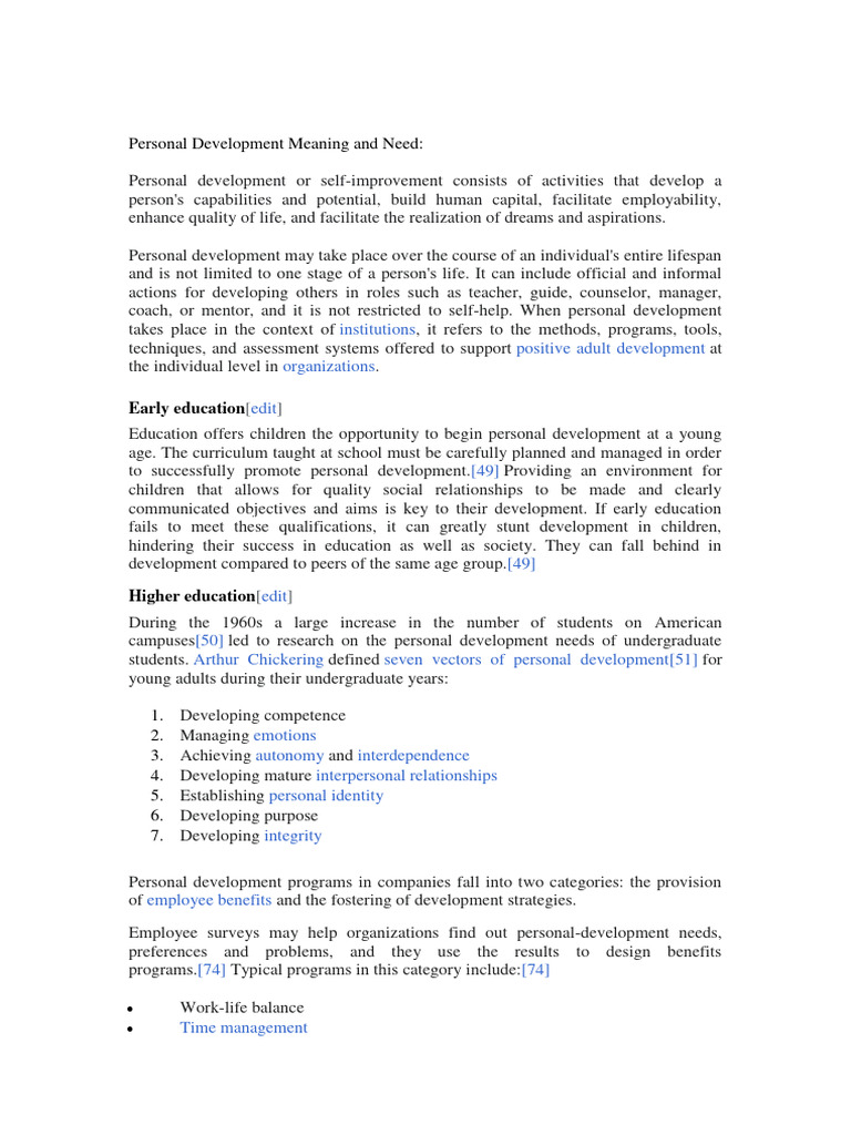 UNIT IV Personal Development | PDF | Personal Development | Body Language