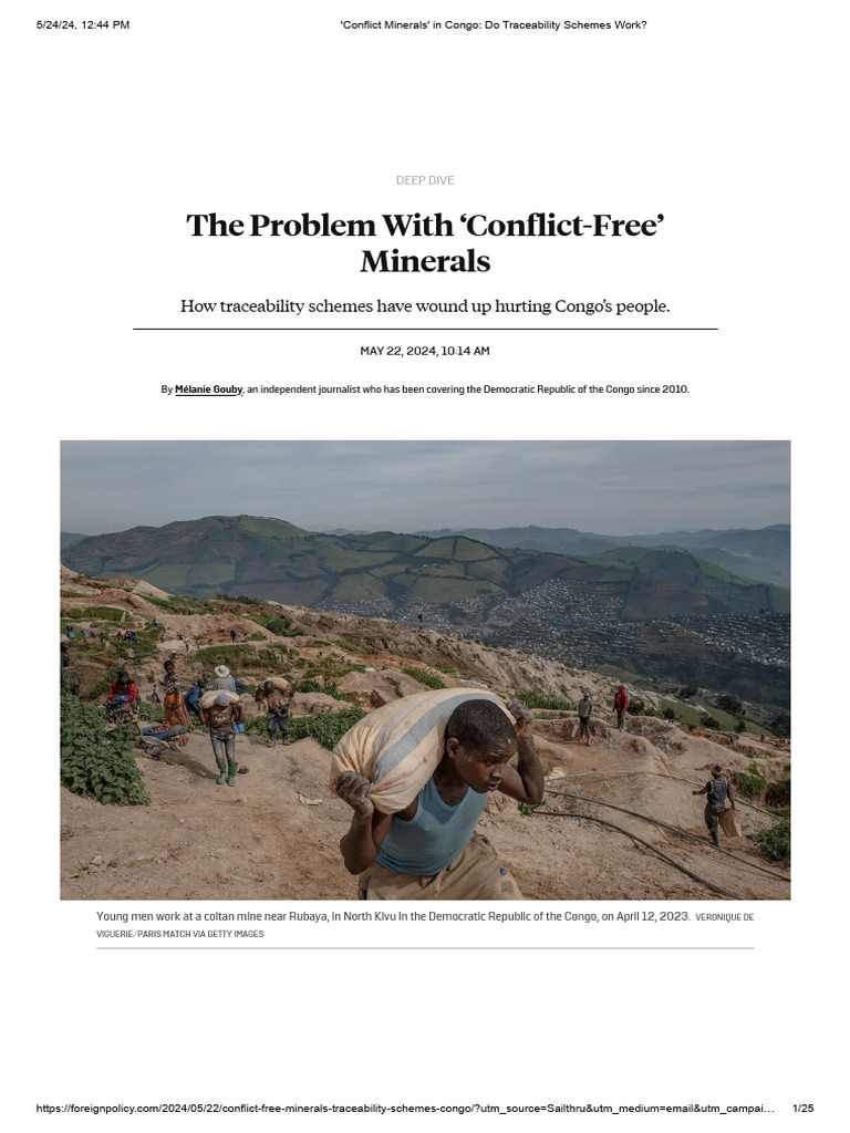 'Conflict Minerals' in Congo_ Do Traceability Schemes Work_ | Download ...