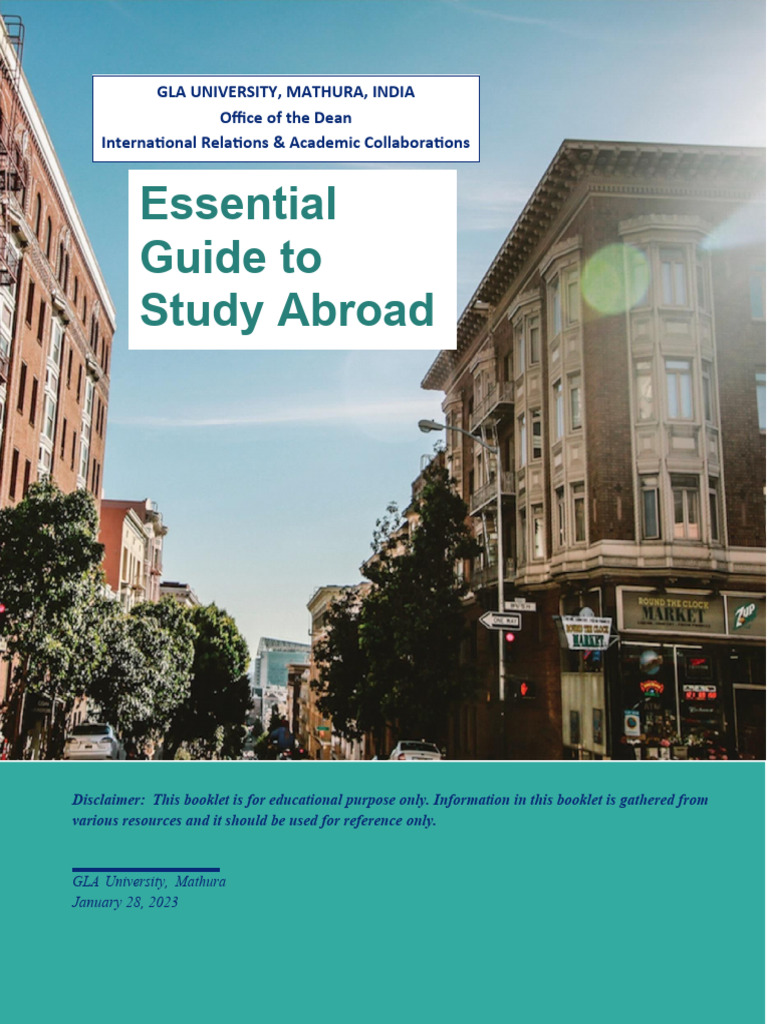 Essential Guide to Studying Abroad | PDF | Cost Of Living | Travel Visa