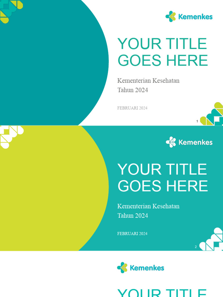 Kementerian Kesehatan - Presentation Template - V5 | PDF