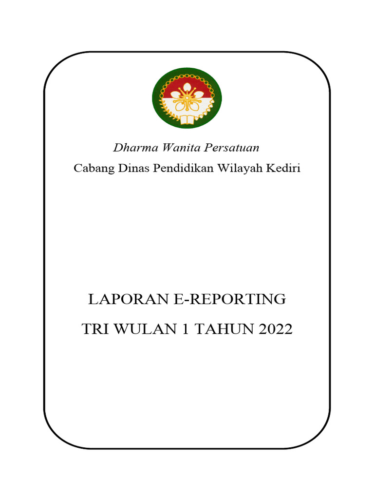 Laporan E-Reporting DWP 2022 | PDF