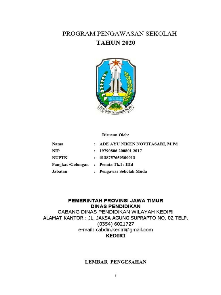Program Pengawasan Sekolah 2020 Kediri | PDF | Bisnis